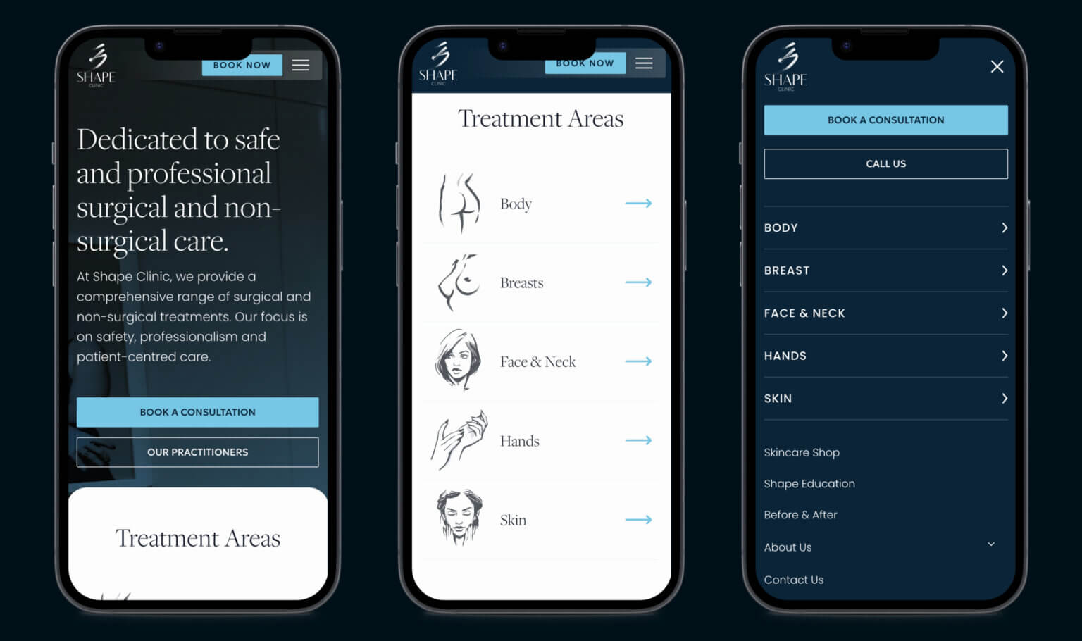 Shape Clinic | Wordpress Development | Digital Thing