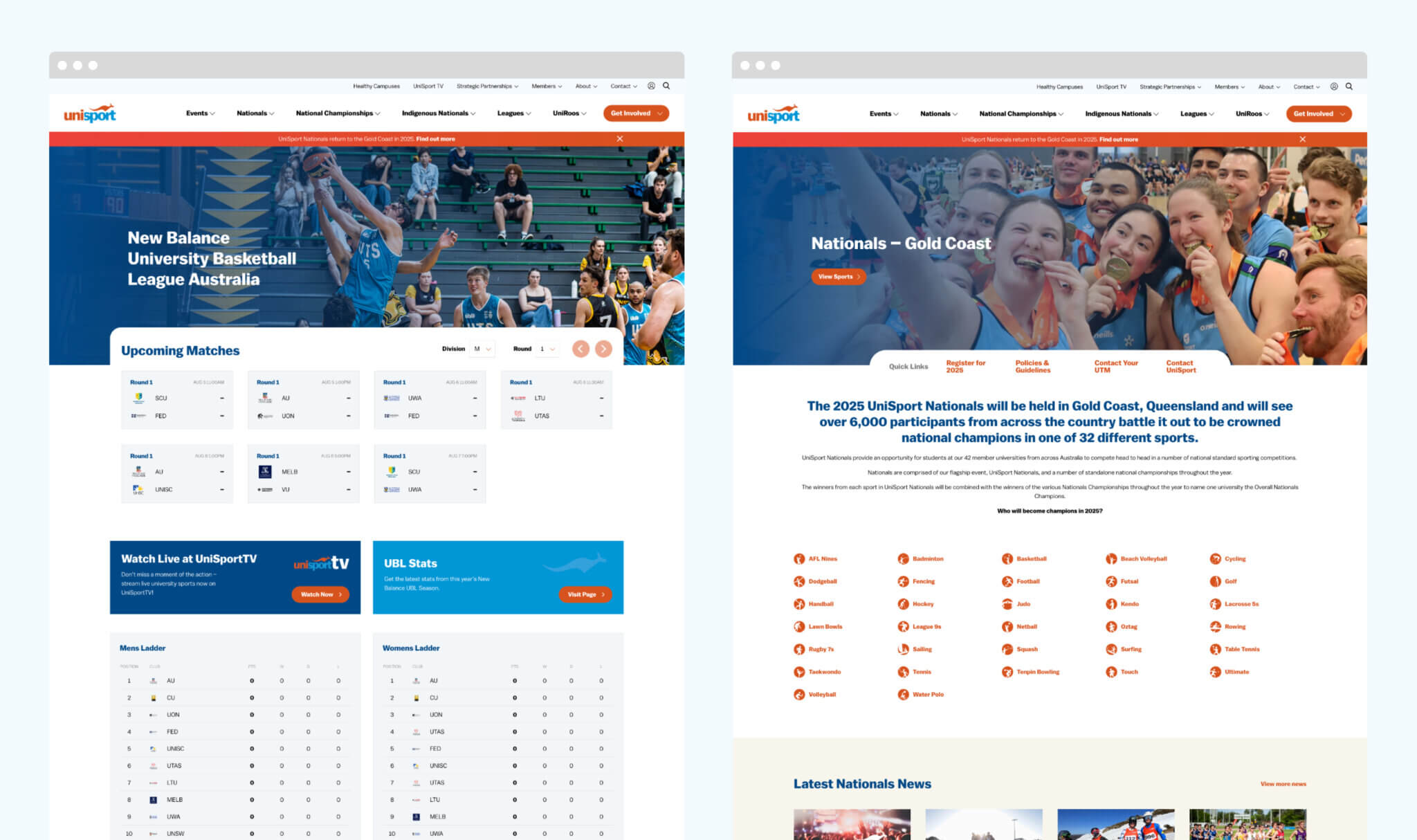 UniSport | Wordpress Development | Digital Thing